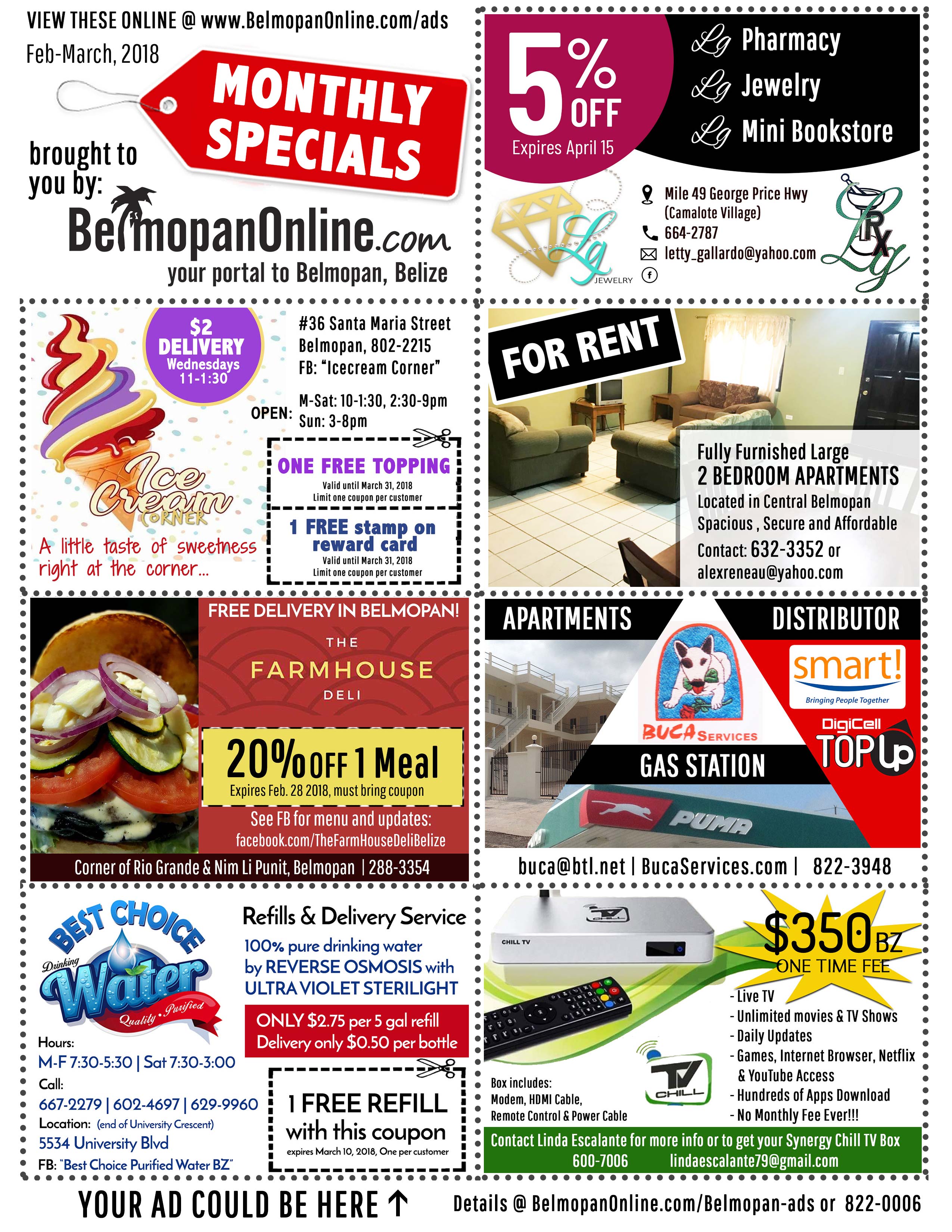 Monthly Business Ads